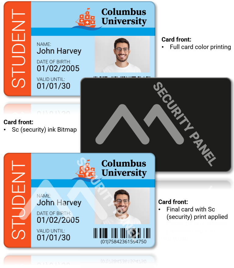 chromXpert® security ribbons | Enhanced card security | Matica